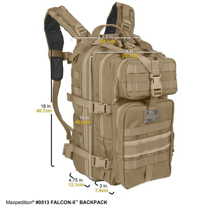Falcon-II | Backpack | Maxpedition | Adventure Gear Canada