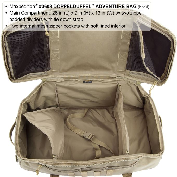 Doppelduffel Adventure Travel Bag | Duffel | Maxpedition | Adventure ...