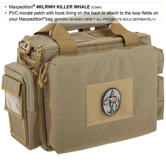 Killer Whale 3D PVC Morale Patch | Maxpedition | Adventure Gear Canada