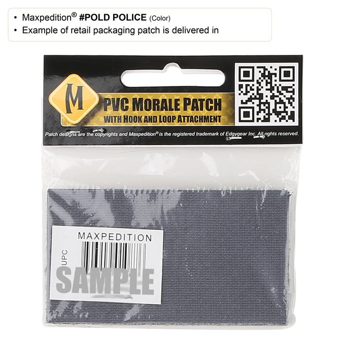 Police Identification Panel | 3D PVC Patch | Maxpedition | Adventure ...