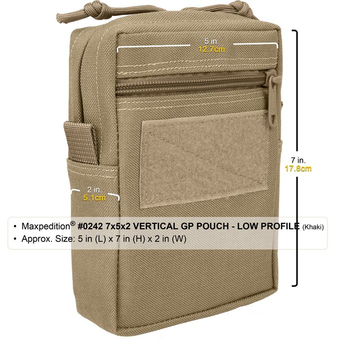 Vertical Pouch General Purpose | 7x5x2 | Maxpedition | Adventure Gear ...