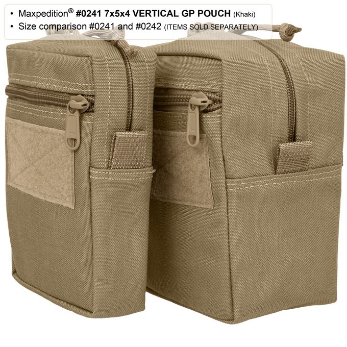 Vertical GP Pouch | 7x5x4 | MOLLE/PALS | Maxpedition | Adventure Gear ...