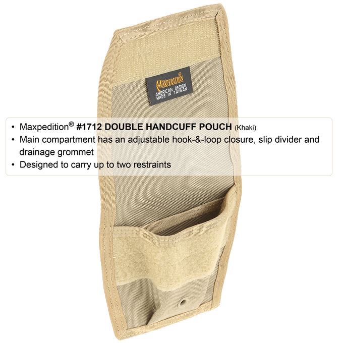 Double Handcuff Pouch | MOLLE | Maxpedition | Adventure Gear Canada