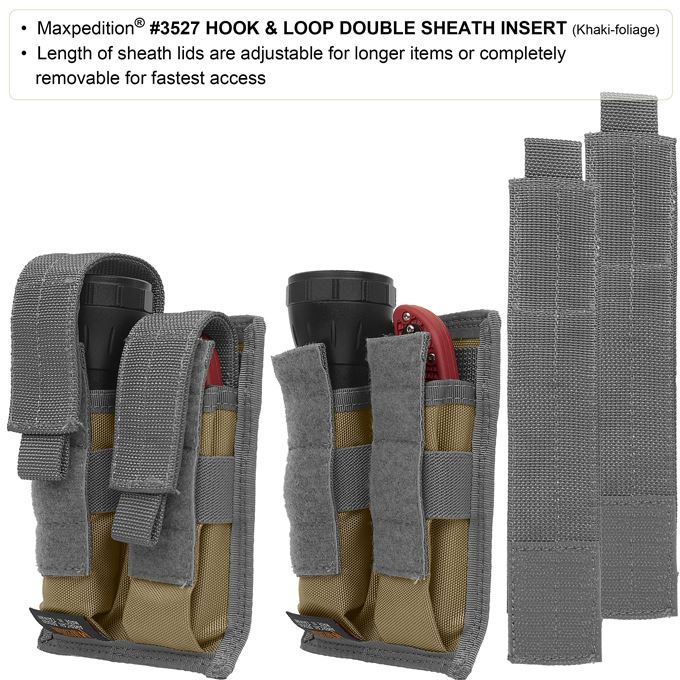 Hook-&-Loop Double Sheath Insert by Maxpedition® | Knife Store Canada
