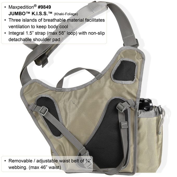 Jumbo K.I.S.S. Versipack | Shoulder Bag | Maxpedition | Adventure Gear ...