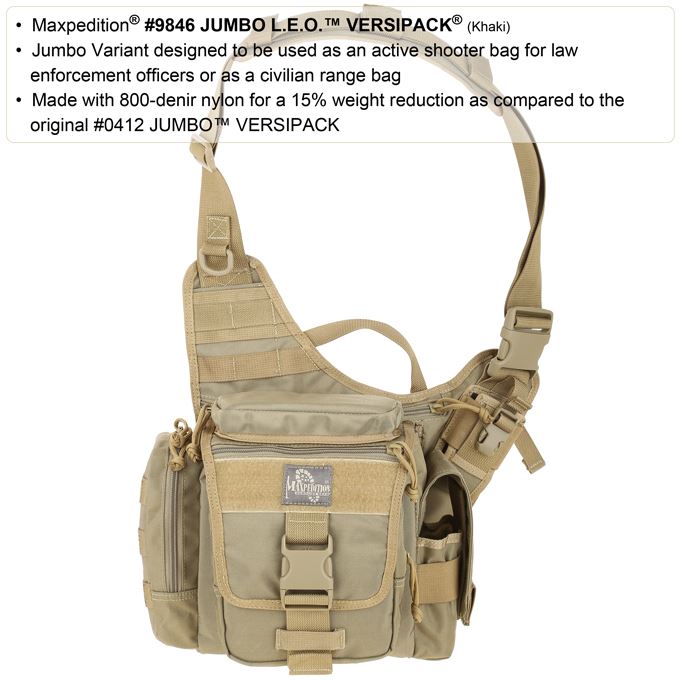 Jumbo L.E.O. Versipack | Shoulder Bag | Maxpedition | Adventure Gear Canada