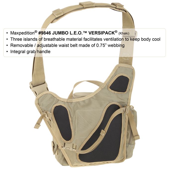 Jumbo L.E.O. Versipack | Shoulder Bag | Maxpedition | Adventure Gear Canada