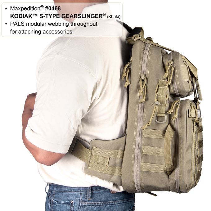 Kodiak S-type Gearslinger | Sling Pack | Maxpedition | Adventure Gear ...