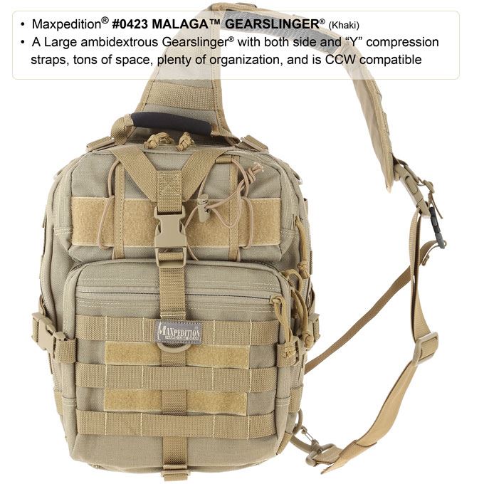 Malaga Gearslinger | Slingpack | Maxpedition | Adventure Gear Canada