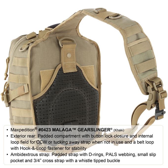 Malaga Gearslinger | Slingpack | Maxpedition | Adventure Gear Canada