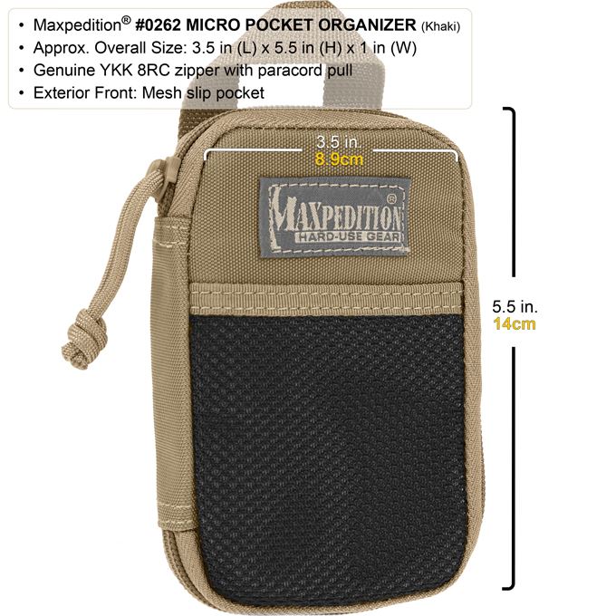 Micro Pocket Organizer | EDC | Maxpedition | Adventure Gear Canada