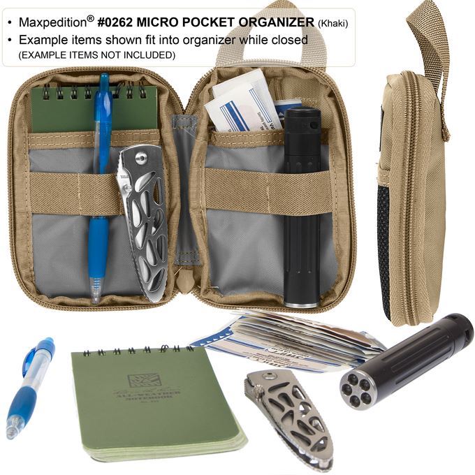 Micro Pocket Organizer | EDC | Maxpedition | Adventure Gear Canada