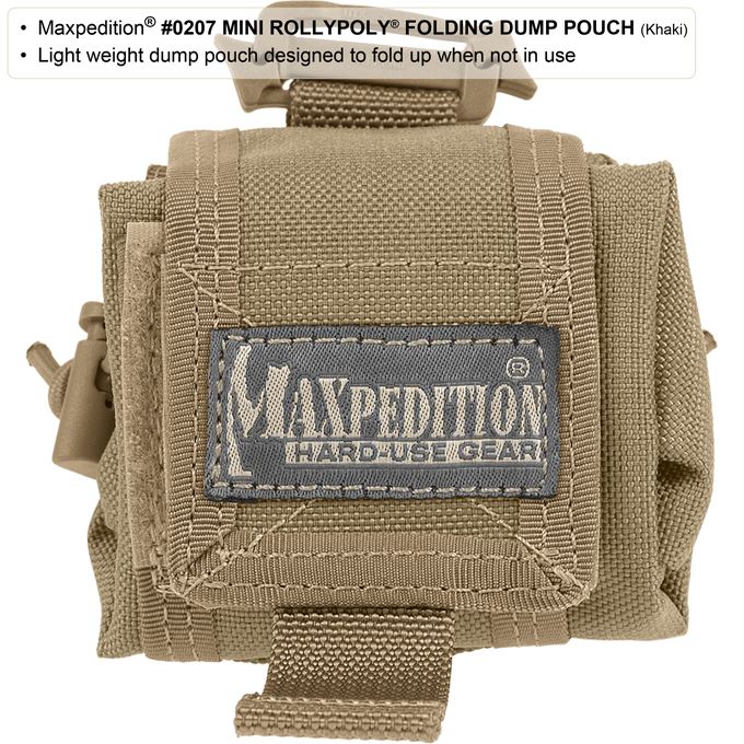 Mini Rollypoly Folding Dump Pouch | Maxpedition | Adventure Gear Canada