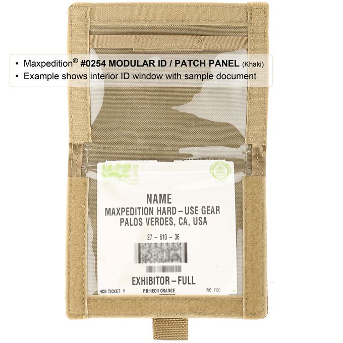 Modular ID/Patch Panel | Maxpedition | Adventure Gear Canada