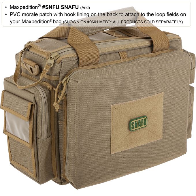 SNAFU PVC Patch | Acronym | Maxpedition | Adventure Gear Canada