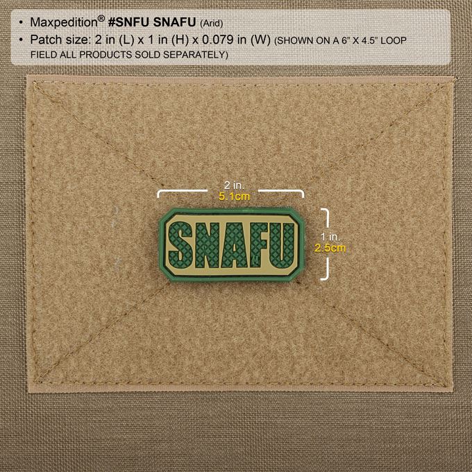 SNAFU PVC Patch | Acronym | Maxpedition | Adventure Gear Canada