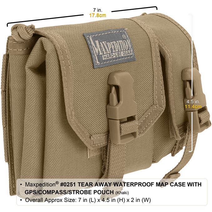 Tear Away Map Case & GPS Pocket | Maxpedition | Adventure Gear Canada