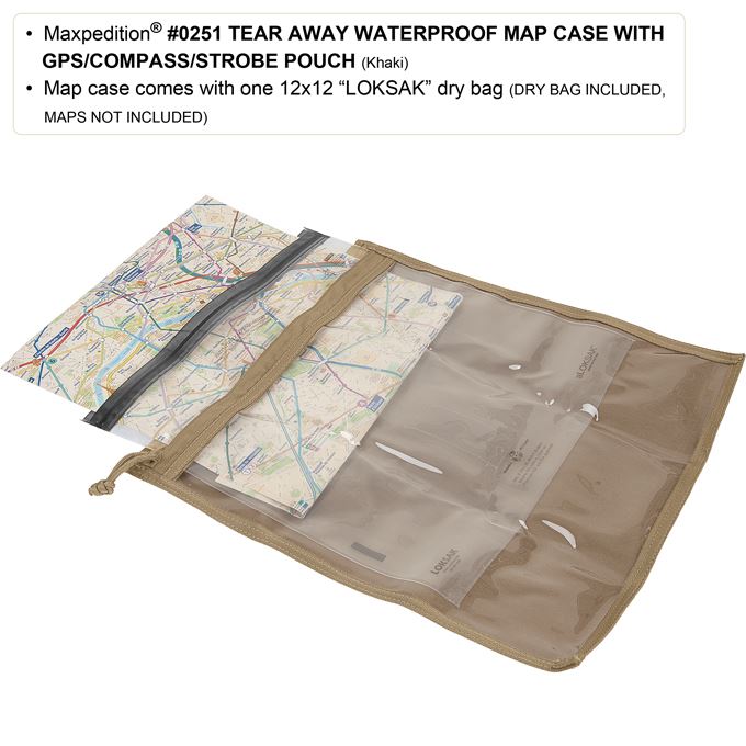 Tear Away Map Case & GPS Pocket | Maxpedition | Adventure Gear Canada
