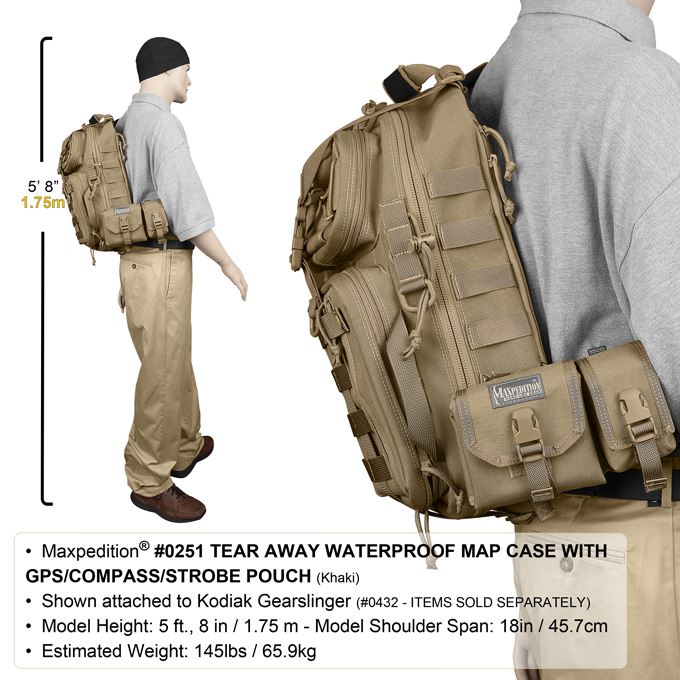 Tear Away Map Case & GPS Pocket | Maxpedition | Adventure Gear Canada