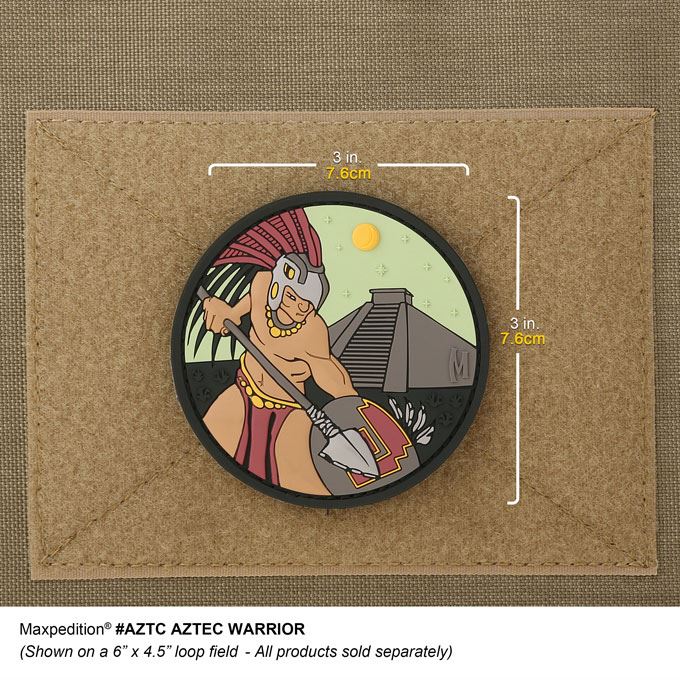 Aztec Warrior 3D PVC Morale Patch | Maxpedition | Adventure Gear Canada