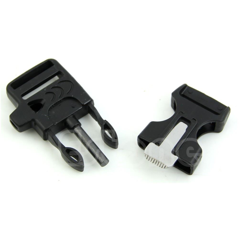 3/4 Inch Whistle Buckle Flint Fire Starter | Estone | Canada Paracord