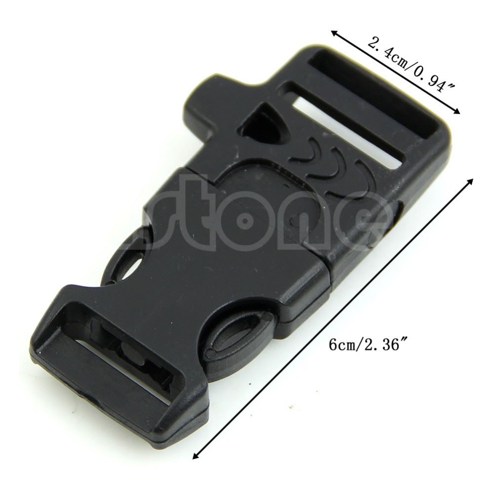 3/4 Inch Whistle Buckle Flint Fire Starter | Estone | Canada Paracord
