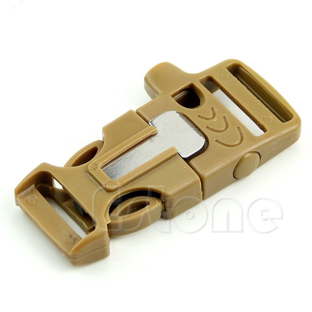 3/4 Inch Whistle Buckle Flint Fire Starter | Estone | Canada Paracord