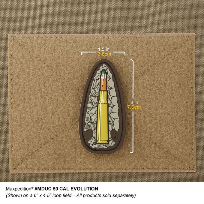 50 Cal Evolution 3D PVC Patch | Maxpedition | Adventure Gear Canada