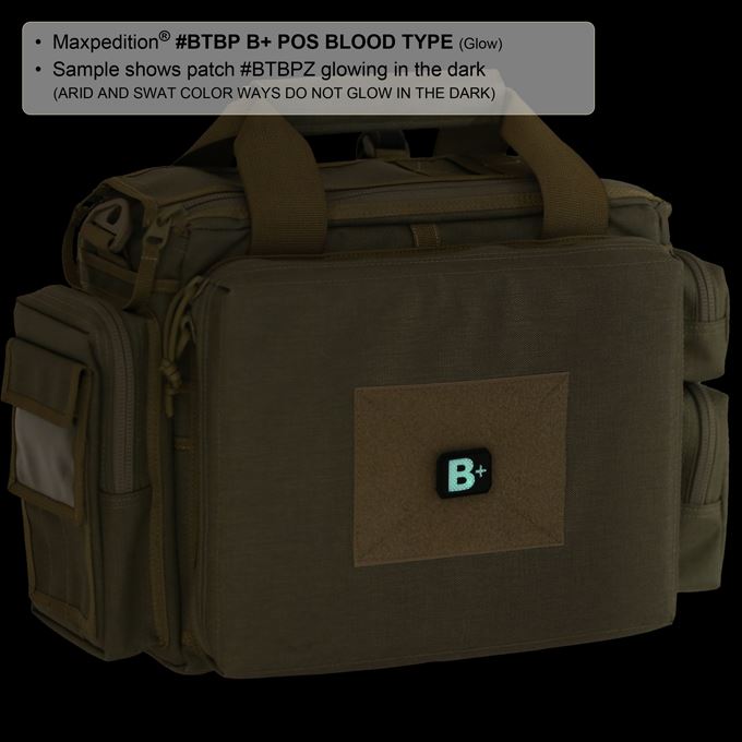 B+ (Positive) Blood Type Patch | Maxpedition | Adventure Gear Canada