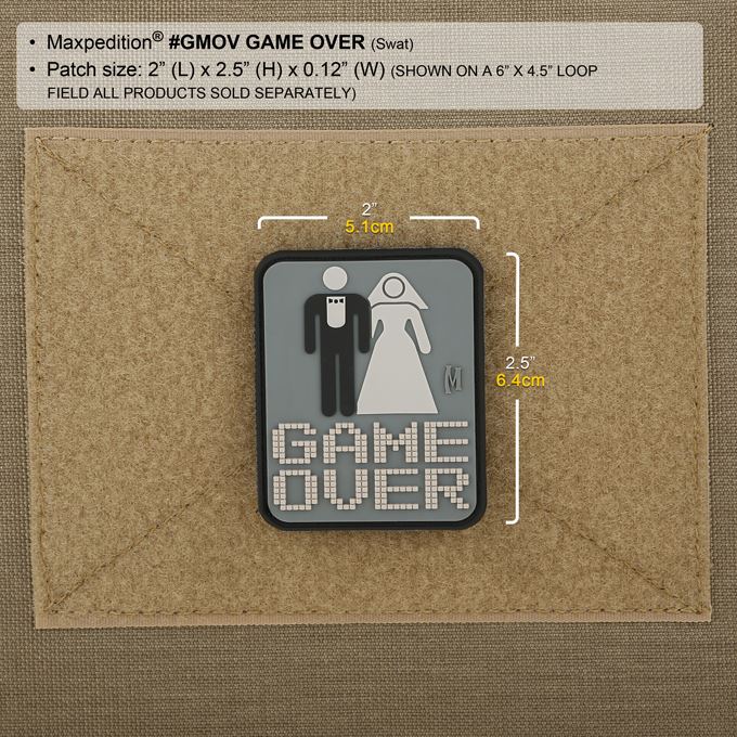 Game Over PVC Patch | Maxpedition | Adventure Gear Canada