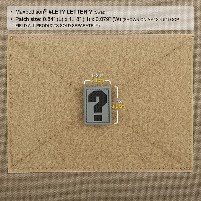 LETTER "?" PVC Patch | Question Mark | Maxpedition | Adventure Gear Canada