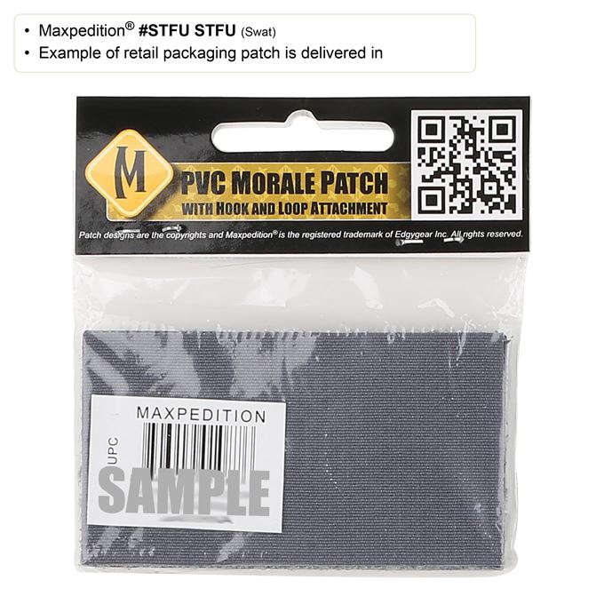 STFU PVC Patch | Hook & Loop | Maxpedition | Adventure Gear Canada