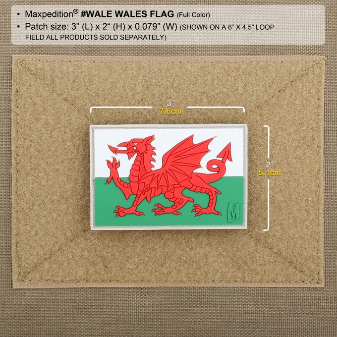 Welsh Flag PVC Patch | Maxpedition | Adventure Gear Canada