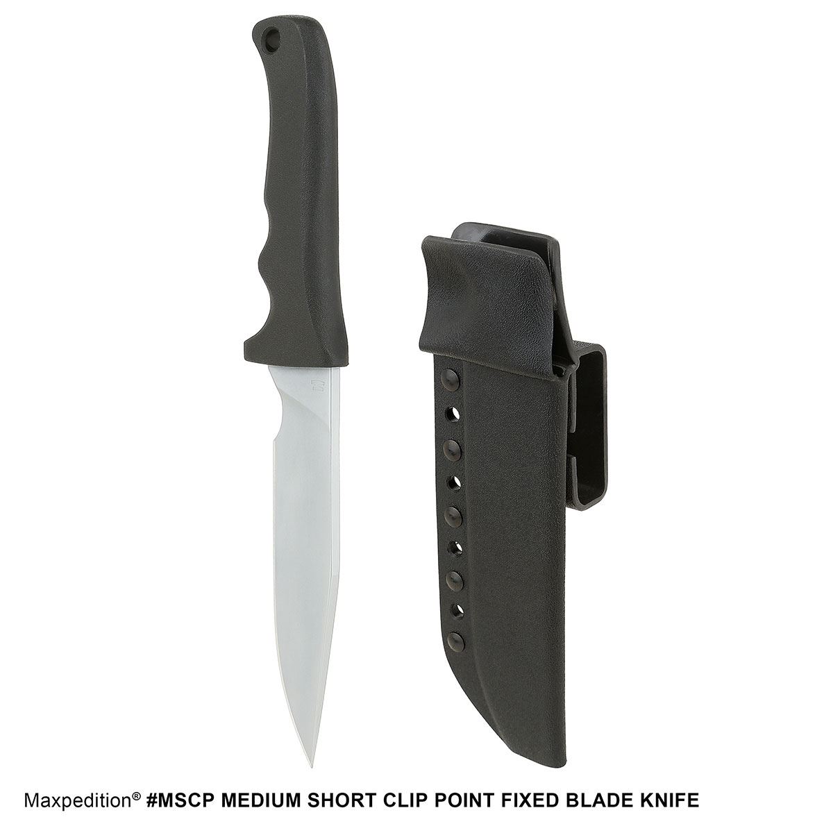 Medium Short Clip Point Fixed Blade Knife (Plain Edge) | Adventure Gear ...