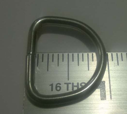 28mm (1.1 inch) stainless steel D-Ring is great for making paracord key ...