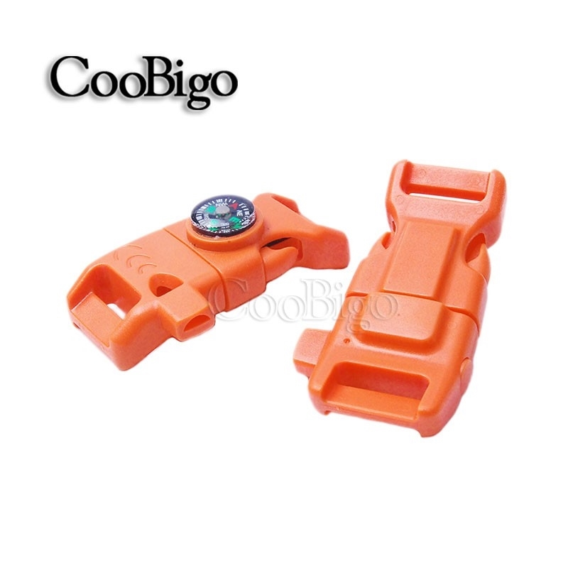 5/8 Inch Whistle Buckle | Flint Fire Starter| Coobigo | Canada Paracord