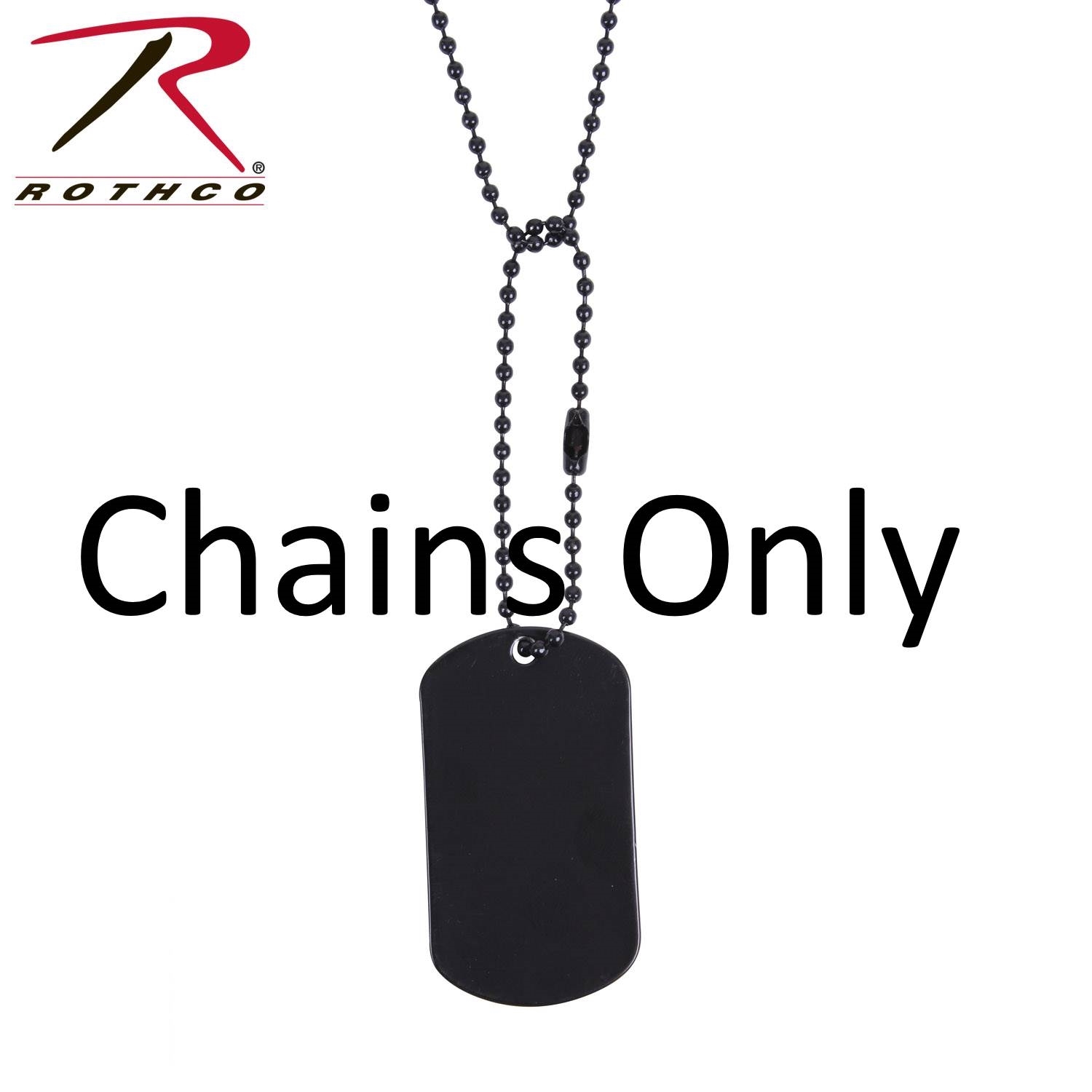 Dog Tag Chains | Black, Silver or Gold | Rothco | Adventure Gear Canada