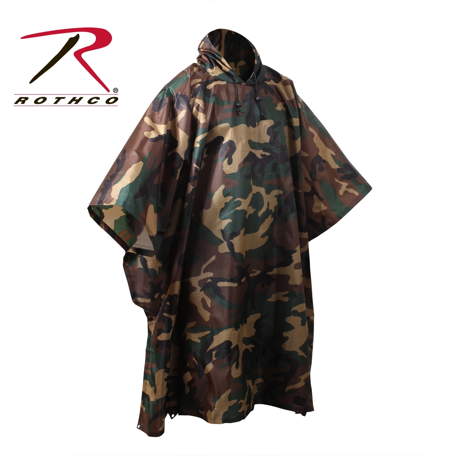 Military Type Rip-Stop Rain Poncho | Rothco | Adventure Gear Canada