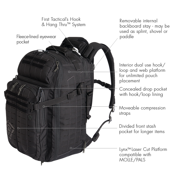1-Day TACTIX Backpack | First Tactical | Adventure Gear Canada