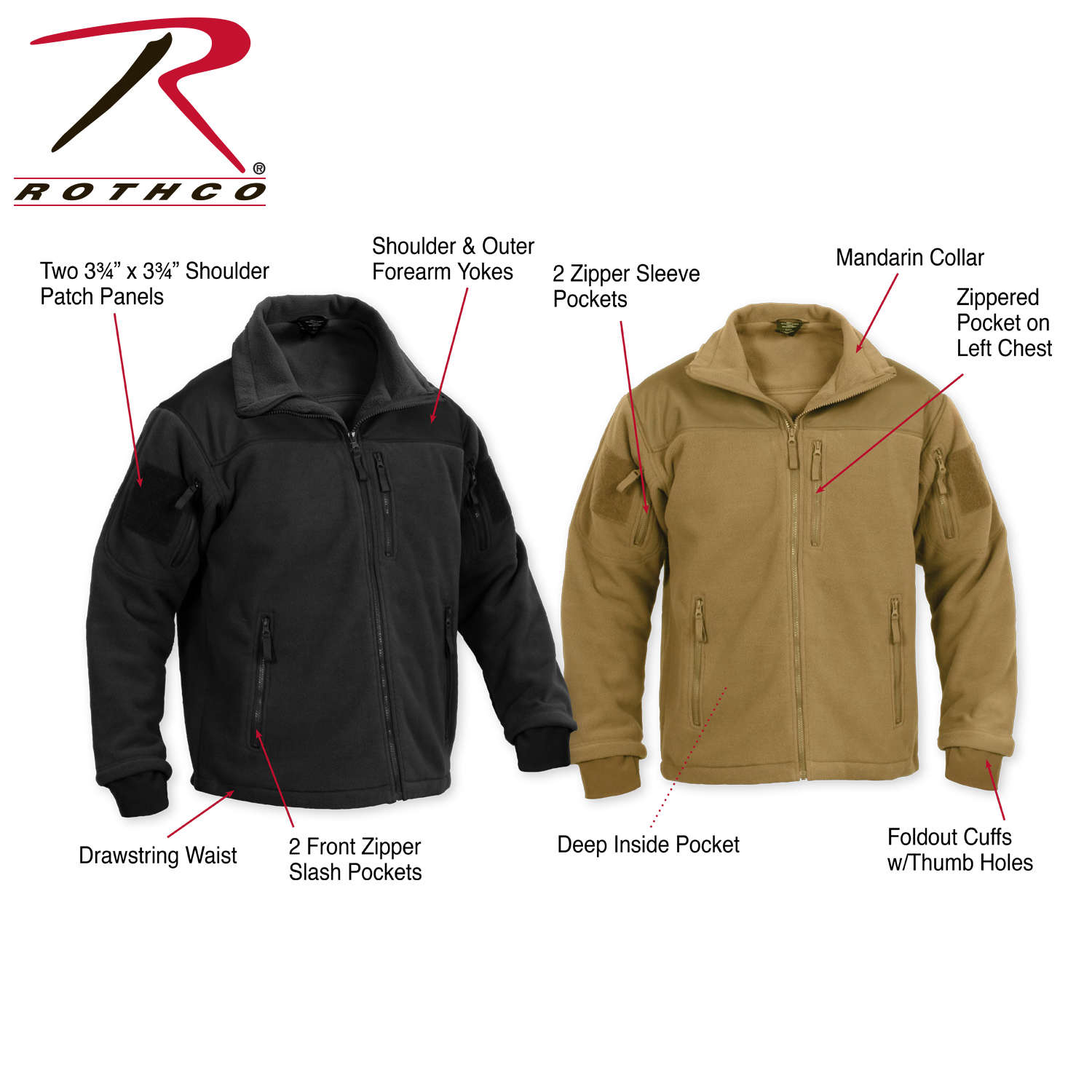 Special Ops Tactical Fleece Jacket | Rothco | Adventure Gear Canada