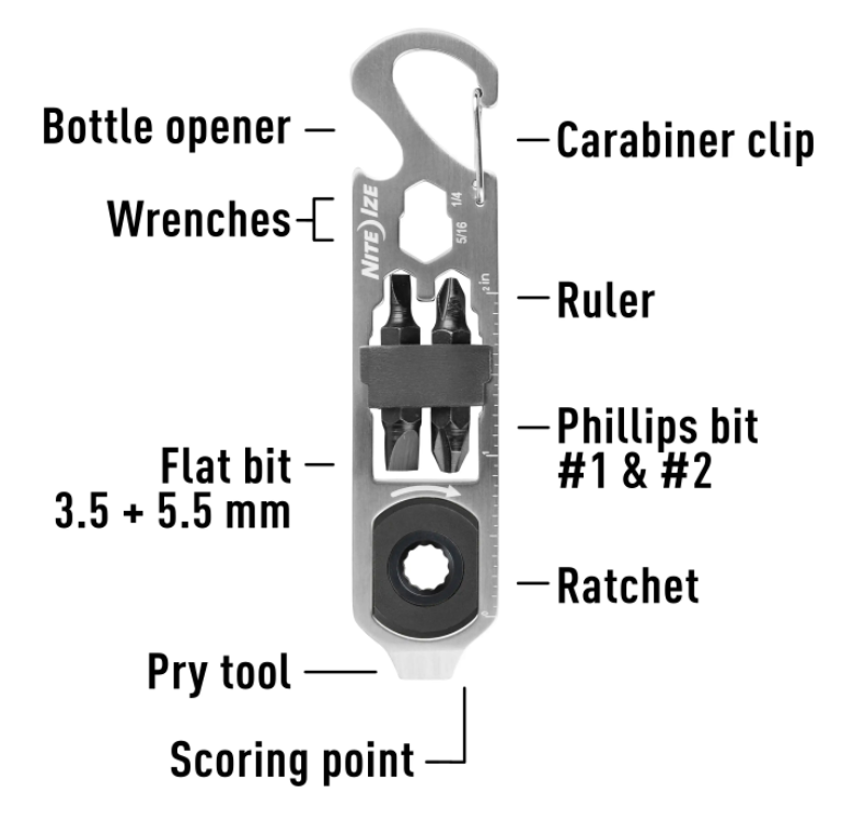Doohickey® Ratchet Key Tool by NiteIze® | Nite Ize | Canada Paracord