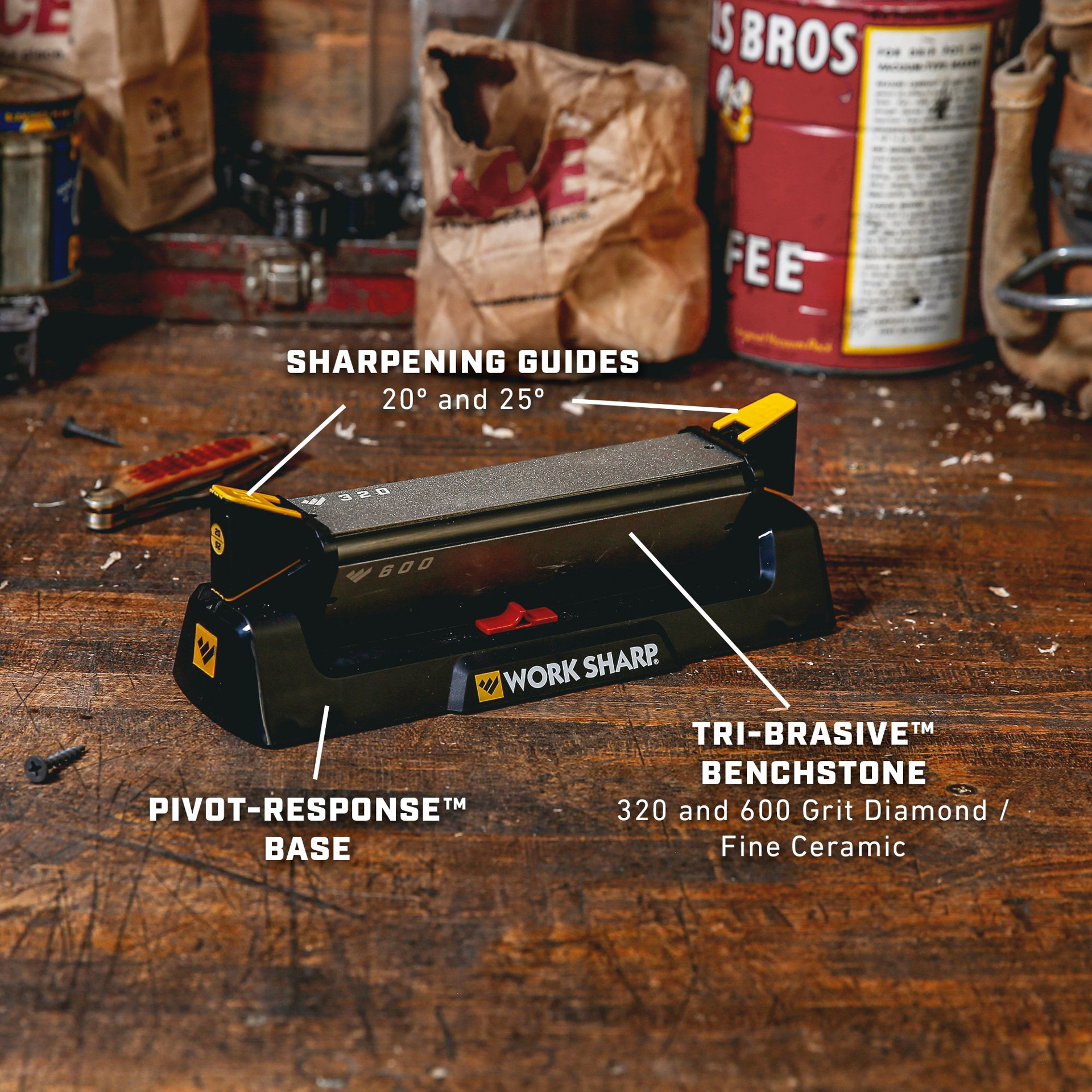 Benchstone Knife Sharpener™ | Work Sharp® | Knife Store Canada