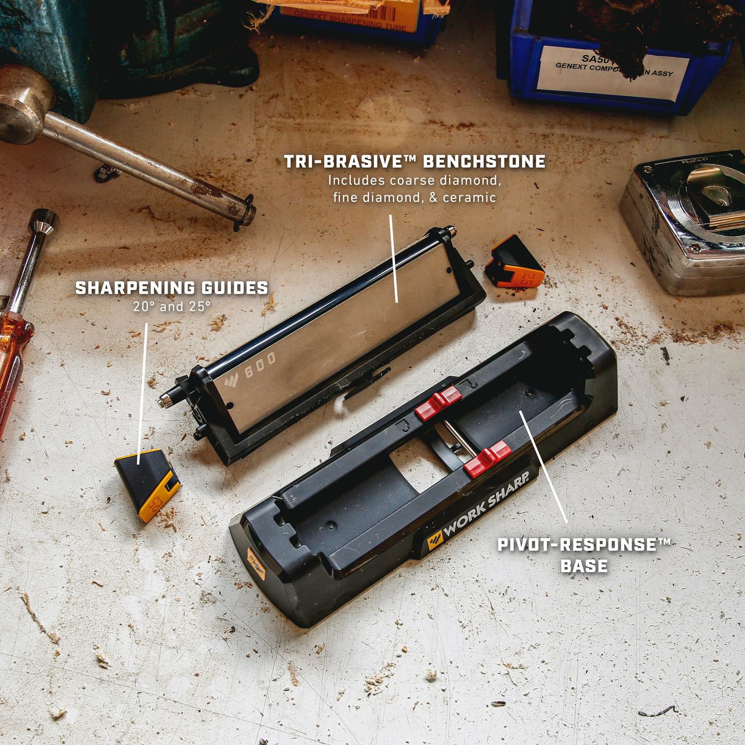 Benchstone Knife Sharpener™ | Work Sharp® | Adventure Gear Canada
