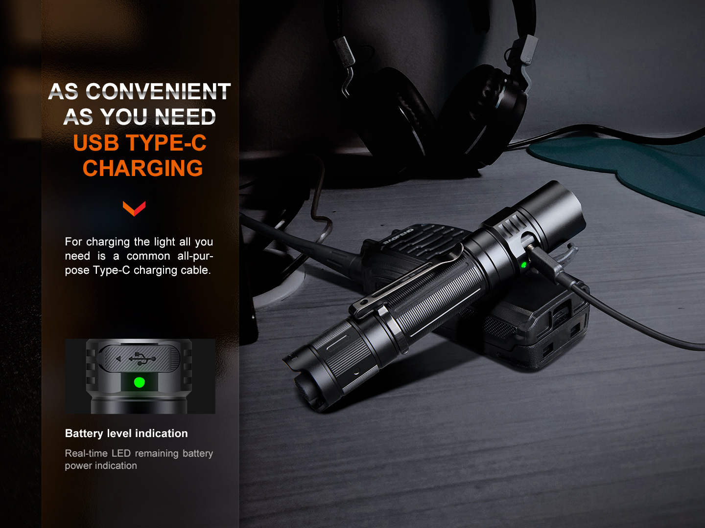 PD35R Rechargeable Tactical Flashlight | Fenix Flashlights | Adventure ...