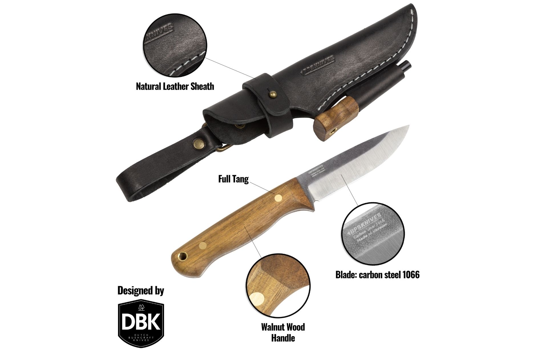 Bushmate Version 1.0 Dutch Bushcraft Knife | BPS Knives | Adventure ...