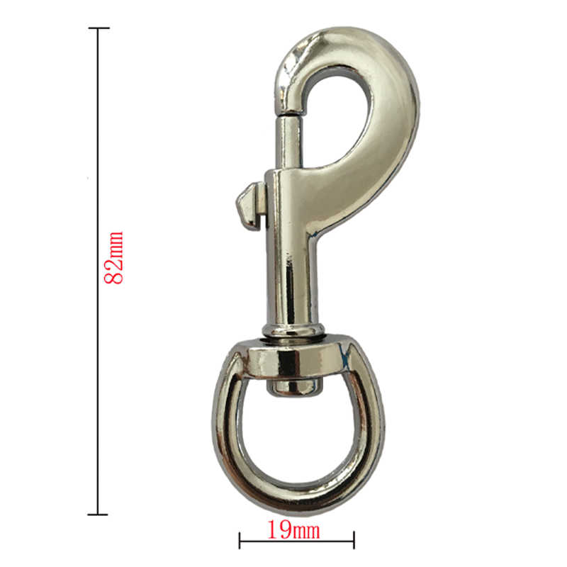 Heavy-Duty Zinc Alloy Dog Leash Snap Hook | 19 x 82mm Swivel Clip for ...