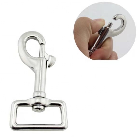 Stainless Steel Dog Leash Snap Hook – 19 x 59mm Bolt Clip | Rust ...